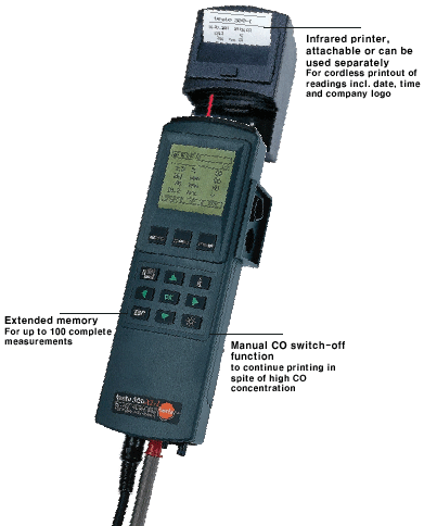 상품 상세보기 : 연소가스 측정기 / Flue Gas - Testo 300M-I/XL-I 연소효율측정기